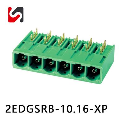 Китай SHANYE БРАНД 2EDGSRB-10.16 600В 65A 10.16 мм феникс подключаемый терминал блок мужской горячая продажа продается
