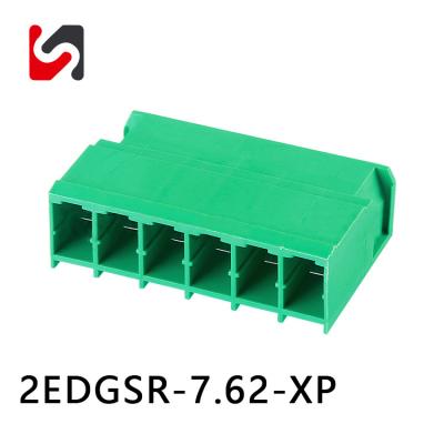 China 7.62mm 300V 2P-24 Phoenix Plug-in Terminal Blocos Homem e Mulher à venda