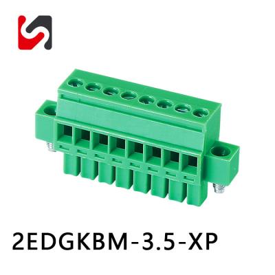 China 8A Blocos de terminais de 300 V ligáveis com flanges à venda