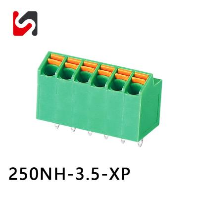 中国 プラグイン可能な3.5mmピッチスプリングレバー 端末ブロック 販売のため