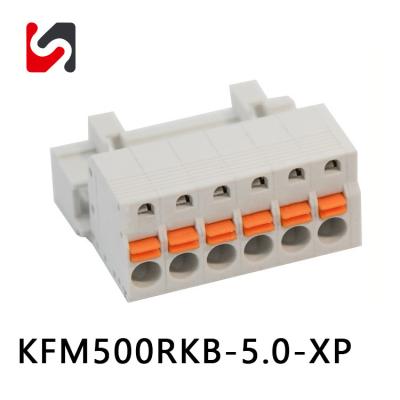 China 5.0mm Pitch 300V Phoenix Plug-in Terminal Blocos Homem 2P-24P Chinês à venda