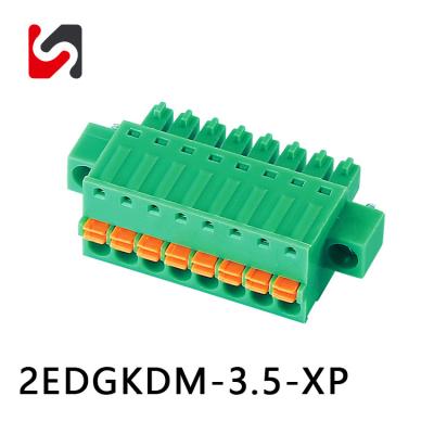 China Conector de bloco terminal 8A 300V 2P-24P Pólos 3,5 mm Pitch à venda