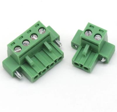 Cina 300V Modular Euro Pluggable Terminal Blocks in Green in vendita
