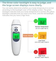 China Multi Purpose Non Contact Forehead Thermometer With Three Color Backlight for sale