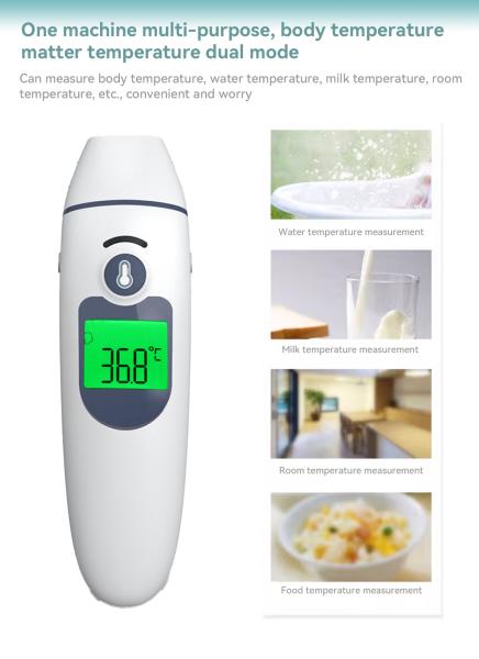 Quality Multi Purpose Non Contact Forehead Thermometer With Three Color Backlight for sale