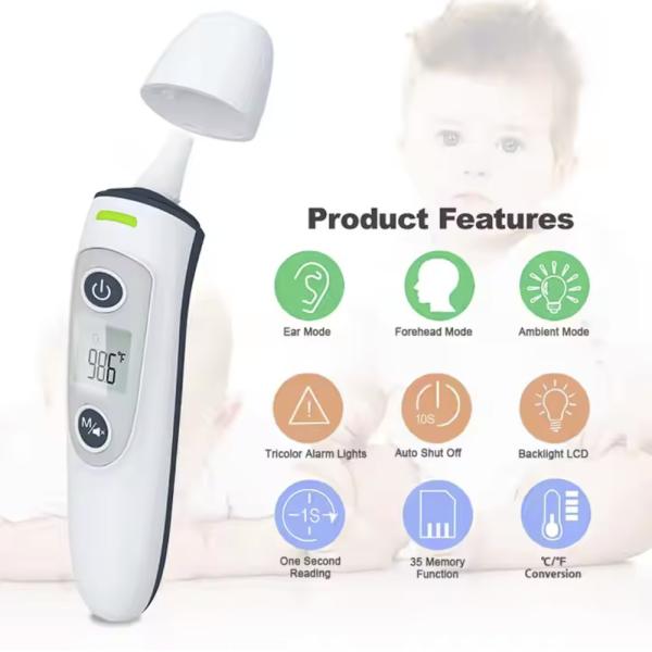 Quality 1 Second Touchless Forehead Thermometer 3 - 5cm Measuring Distance for sale