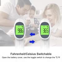 China OEM Non Contact LCD Forehead Thermometer With Buzzer for sale