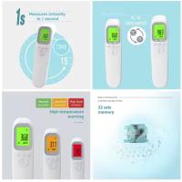 China Accurate Contactless Infrared Forehead Thermometer With Memory Storage for sale