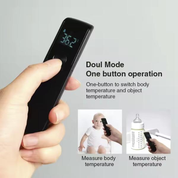 Quality 1 Second Instant Read Forehead Infrared Thermometer With Three Color Backlight for sale