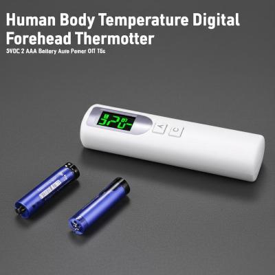 China Human Body Temperature Digital Forehead Thermometer with 3VDC 2 AAA Alkaline Battery and Auto Power Off 15s for sale