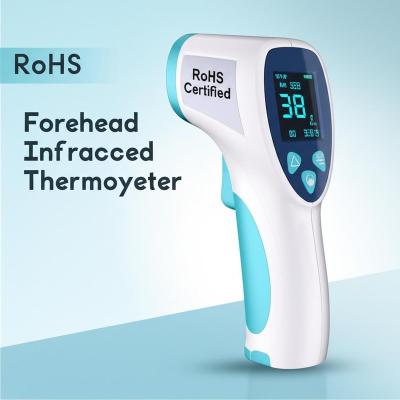 China RoHS Certified Forehead Infrared Thermometer with Fast 1 Second Response Time and Clear LCD Display Screen for sale