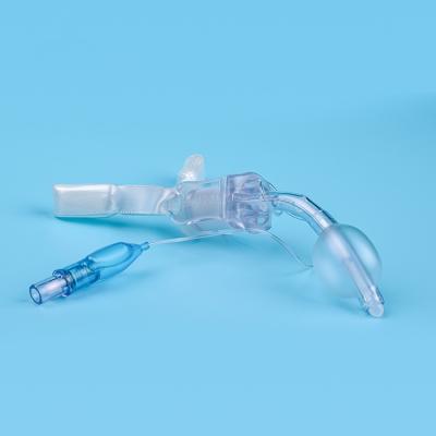 Cina Tubo di tracheotomia medica PVC a volume elevato con manette Shiley con cannula singola con manette in vendita