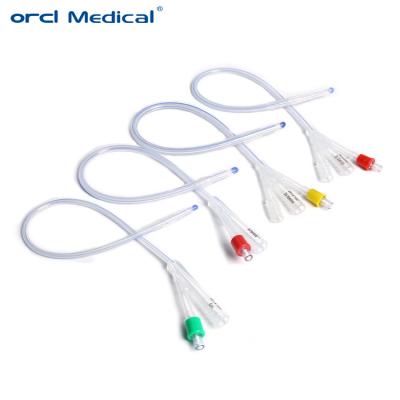 China Disposable Silicone Coated Foley Catheter For Patients for sale