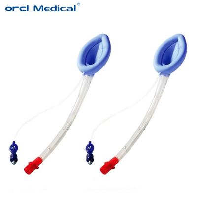 China Disponível Médico Todo Silicone LMA de Uso Único Máscara Laranja Reforçada for sale