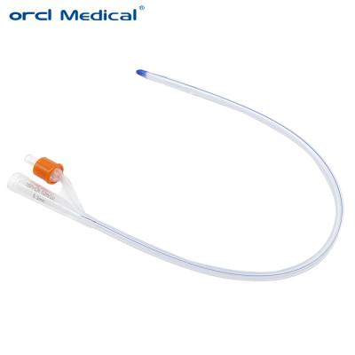 China Hospital / Homecare Cateter de silicone Foley 2 Way Cateter de drenagem descartável for sale