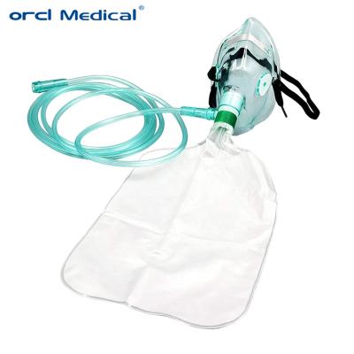 China High Quality Factory Disposable Bag Type Non-Rebreathing Oxygen Mask With Reservoir Bag for sale