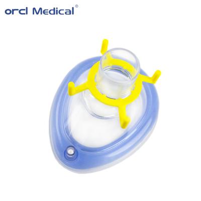 Cina Maschera per anestesia in PVC medicale per consumabili di anestesiologia con CE ISO FDA per adulti, bambini e neonati in vendita