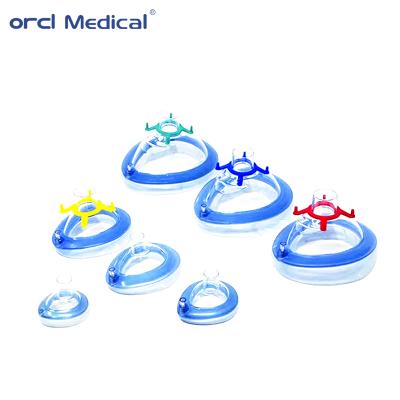 Cina Maschera per anestesia in PVC medicale per consumabili di anestesiologia con CE ISO FDA per adulti, bambini e neonati in vendita
