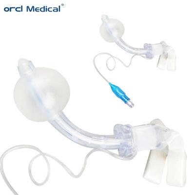 China Medical Supply For Single Use Only Disposable PVC 2.0-11.0mm Tracheotomy Tube With Cuffed for sale
