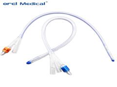 Medical Silicone Coated Foley Catheter Adult Urethral Catheter Tube in 1-Way 2-Way 3-Way Options