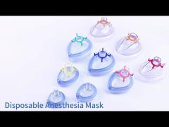 Masque anesthésique à coussin d'air Expédition directe Exporteur Masque anesthésique en PVC médical Utilisation pour une seule personne