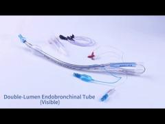 Dubbel-lumen endobronchiale tube (zichtbaar)