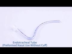 Orale of nasale voorgevormde endotracheale buis met of zonder manchet orale EO-gas steriele medische endotracheale buis met subglotische zuiging groothandel Endotracheale buisfabrikanten