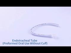 Endotracheale tube (voorgevormd voor oraal gebruik zonder manchet)
