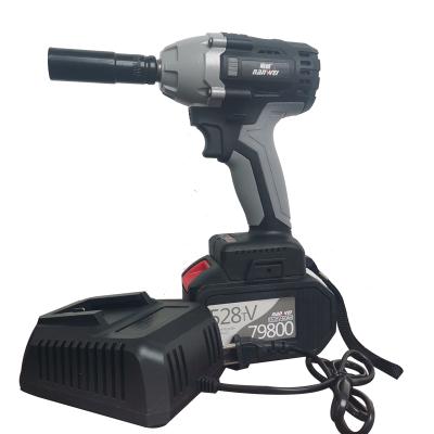 China Lithium Battery Rechargeable Wrench Household Factory Outlet Brushless Impact Wrench for sale