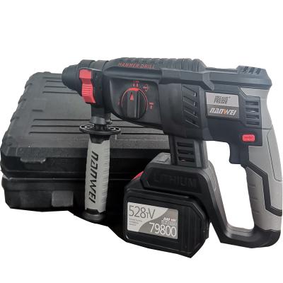 China Construction Brushless Best Power Cordless Hammer Drill Electric Hammer Rotary Drill Machine for sale