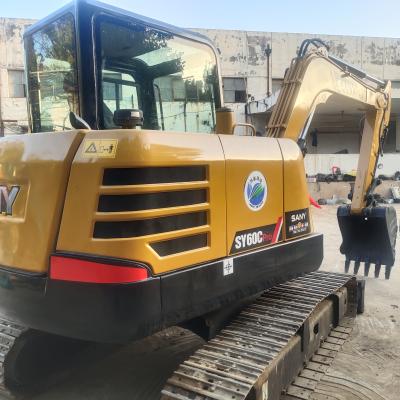 China Used Construction Machinery Sany SY60C Crawler Excavator 6 Ton for sale
