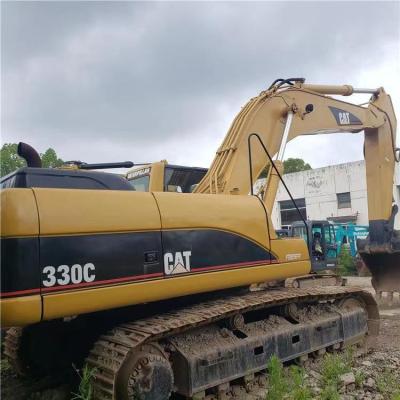 China Excavadora de gatos de segunda mão para construção rodoviária CAT 330C Excavadora hidráulica à venda