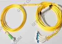 China 12 Cords LC to LC Multimode Fiber Optic Patch Cable 1.8mm 10M Fanout for sale