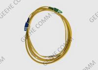 China SC APC to SC UPC Duplex Fiber Patch Cord Multimode 100M Yellow for sale