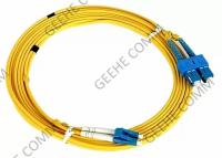 China Duplex Single Mode Fiber Patch Cable 1M LC to SC OS1 9/125 Zipcord Riser for sale