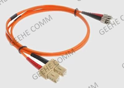 China Duplex ST To SC 0.9mm 2M Multimode Fiber Optic Patch Cord for sale