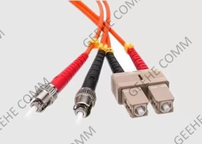 China Duplex ST To SC 0.9mm 2M Multimode Fiber Optic Patch Cord for sale