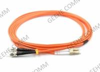 China PVC Jacket 1m LC To ST Multimode Duplex Fiber Optic Patch Cable for sale