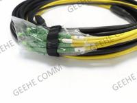 China 4 Fiber Singlemode Breakout Cable 12m OS2 Preterminated Fiber Optic Assembly for sale