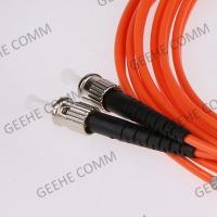 China 3M ST to SC Duplex Multimode Fiber Patch Cable 50/125 OM2 3.0mm Orange for sale