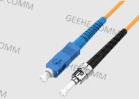 China Single Mode Simplex 3M LSZH G652D ST to SC Fiber Optic Patch Cord 9/125 OS2 for sale