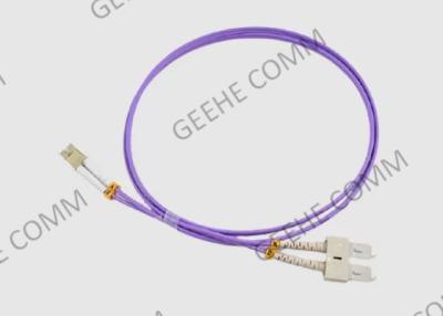 China Der Faser-100 Optikflecken führt des Konzert-LC-SC des Duplex-50/125 OM4 in mehreren Betriebsarten zu verkaufen