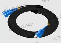 China Preterminated Multimode Fiber Optic Patch Cord 10M SC to SC Simplex OM3 for sale