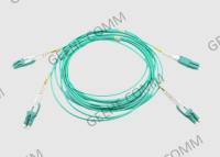 China Multimode Duplex LC Uniboot OM4 50/125um Fiber Patch Cord 2mm 10G for sale
