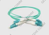 China Multimode Duplex LC Uniboot OM4 50/125um Fiber Patch Cord 2mm 10G for sale