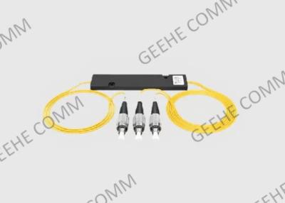 China ABS Box Single Mode FC/UPC 1 To 2 Fiber Optic Cable Splitter for sale