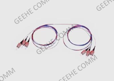 中国 単一モード0.9mm繊維2X2 FC/APC FBTのカプラーのディバイダーの二重窓 販売のため