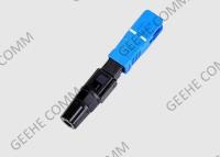 China SC Single Mode Fiber Optic Connector 2.0mm for Flat Cables Blue Housing for sale