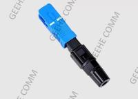 China SC Single Mode Fiber Optic Connector 2.0mm for Flat Cables Blue Housing for sale