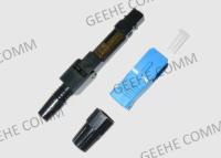China SC Single Mode Fiber Optic Connector 2.0mm for Flat Cables Blue Housing for sale